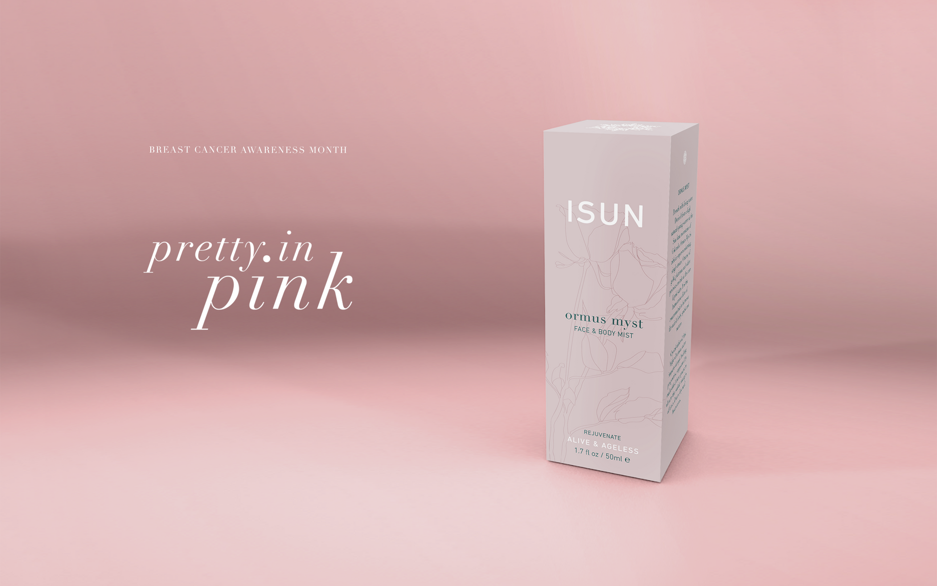ISUN Pretty in Pink Ormus Myst Breast Cancer Awareness – ISUN Skincare UK